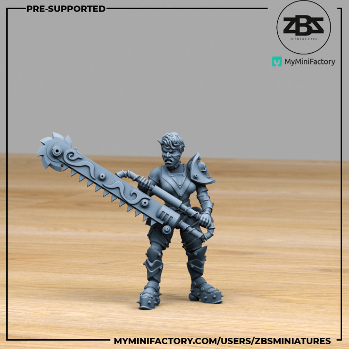 3D Printable Adepts of Asmodeus. Rippers. by ZBSminiatures