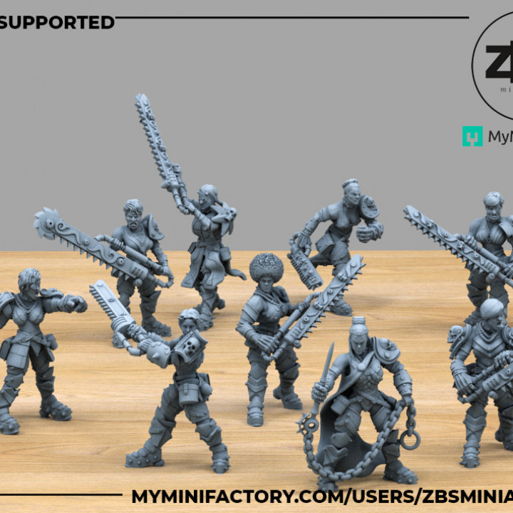 3D Printable Adepts of Asmodeus. Rippers. by ZBSminiatures