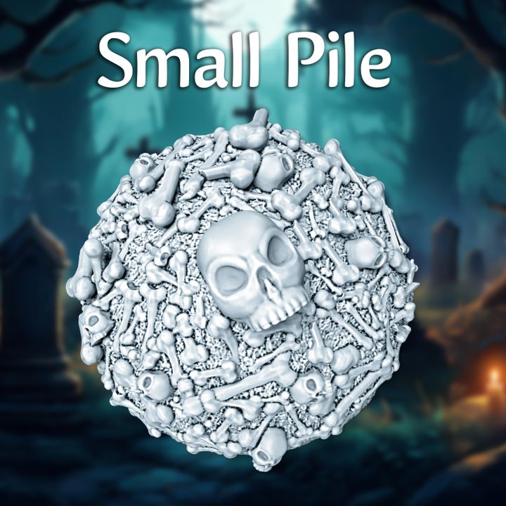 3D Printable Large/Small Bone Pile by Krakulu