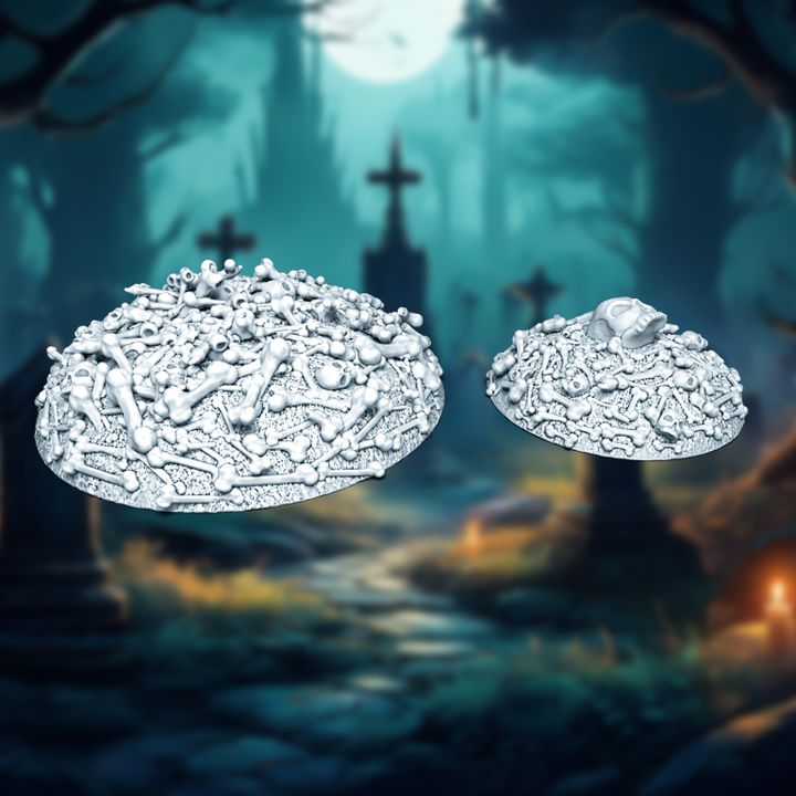 3D Printable Large/Small Bone Pile by Krakulu