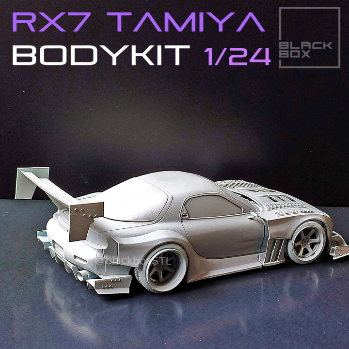 3D Printable TIME ATTACK RX7 Bodykit FOR Tamiya 1/24th Modelkit by ...