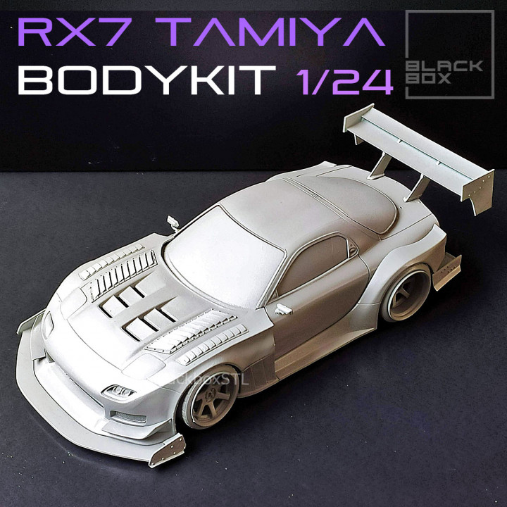 3D Printable TIME ATTACK RX7 Bodykit FOR Tamiya 1/24th Modelkit by ...