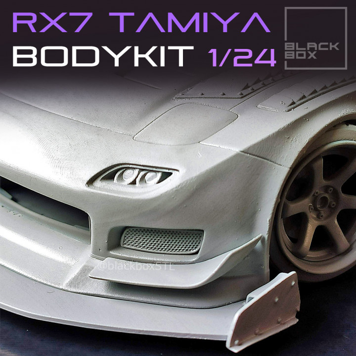 3D Printable TIME ATTACK RX7 Bodykit FOR Tamiya 1/24th Modelkit by ...