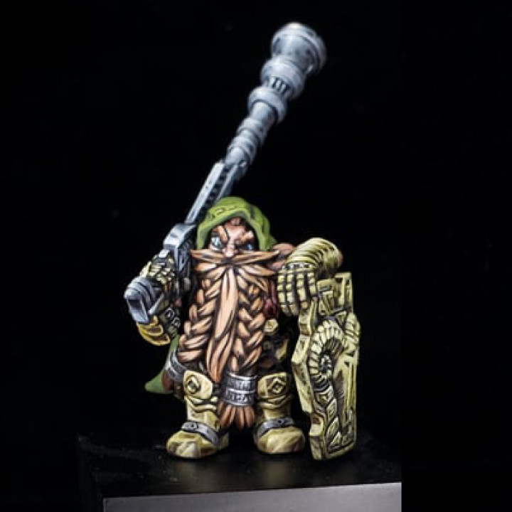 3D Printable Dwarf Ranger in 2 poses with weapon variations! by Greg ...
