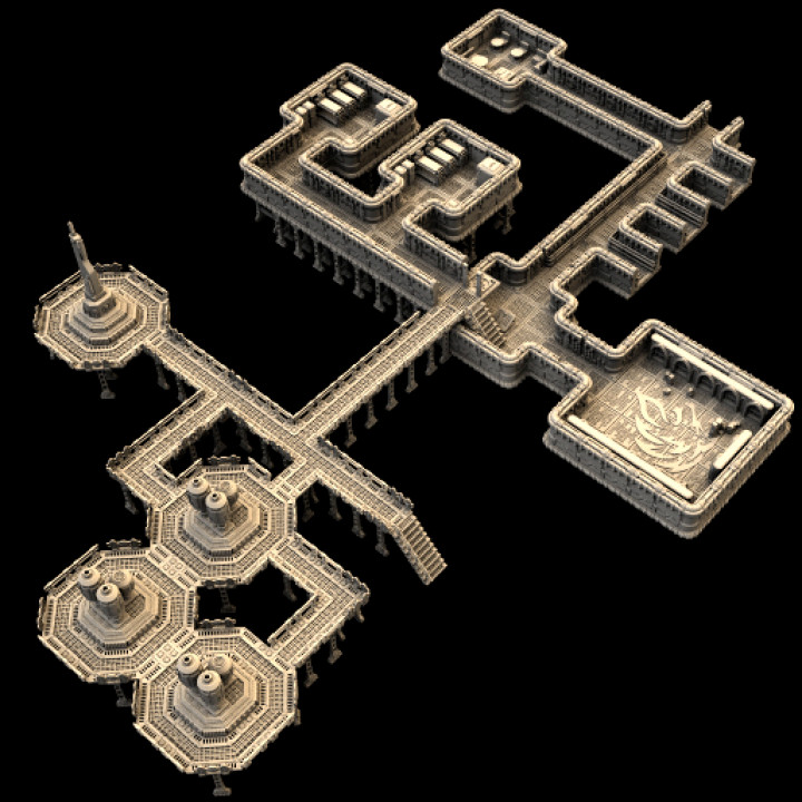 3D Printable Evil Beyond Space part 2 - Space Gothic terrain for ...