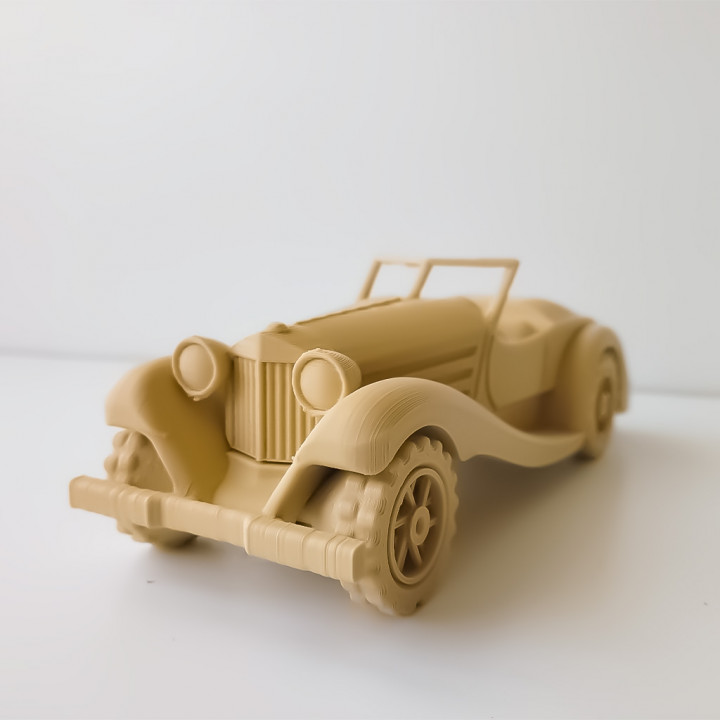 3D Printable Special clasic roadster car by Petr