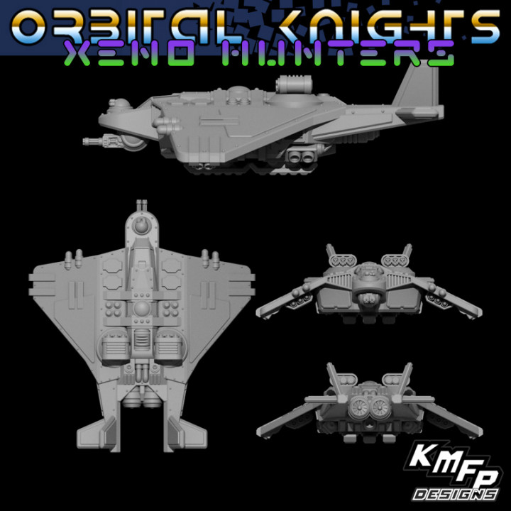 3D Printable Orbital Knight - KitXH - Xeno Hunters Transport (6-8mm) by ...
