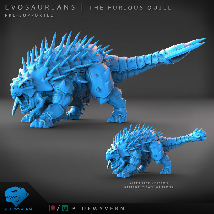 3D Printable Evosaurians - Complete Set (Modular) by BlueWyvern