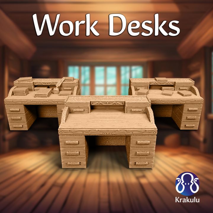 3D Printable Work Desks by Krakulu