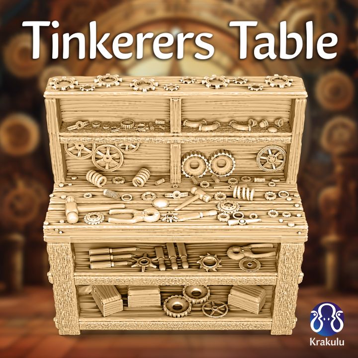 3D Printable Tinkerers Table/Bench by Krakulu