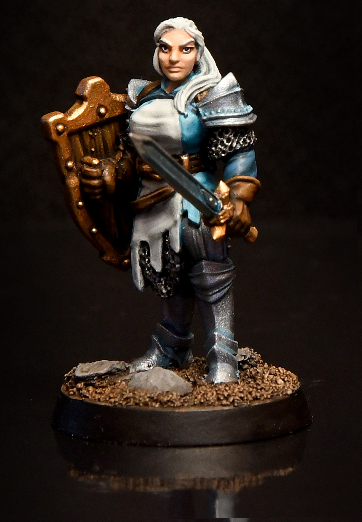 3D Printable Female Paladin - Tegan the Female Paladin - ( Female human ...