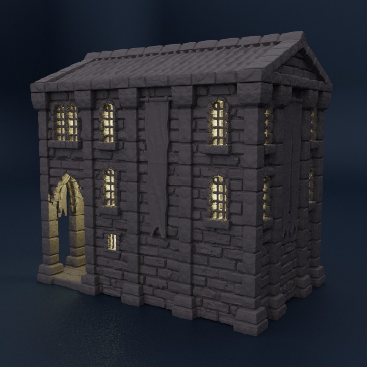 3D Printable Medieval Bank - Tabletop Terrain - 28 MM by MiniatureLand
