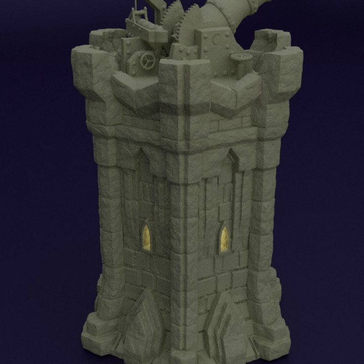 3D Printable Dwarf Bombard Tower - Tabletop Terrain - 28 MM by MiniatureLand