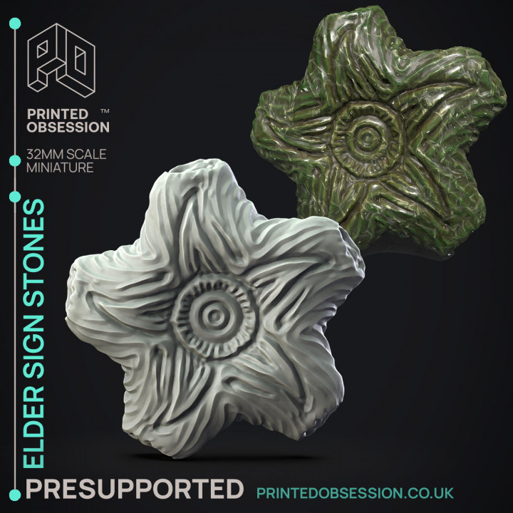 3D Printable Elder Sign Stones - Call of Cthulhu - handout ...