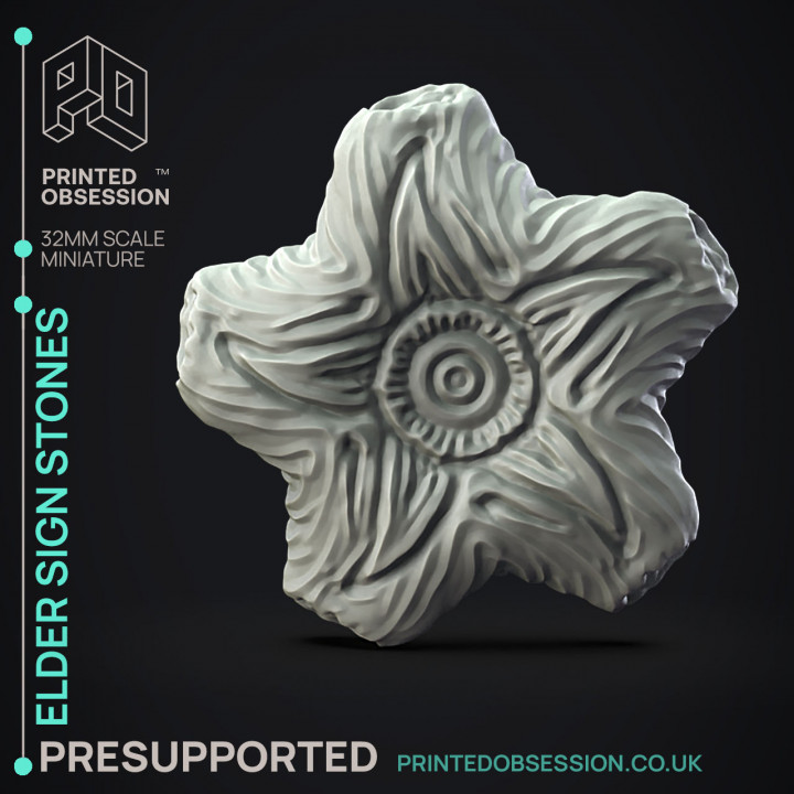 3D Printable Elder Sign Stones - Call of Cthulhu - handout ...