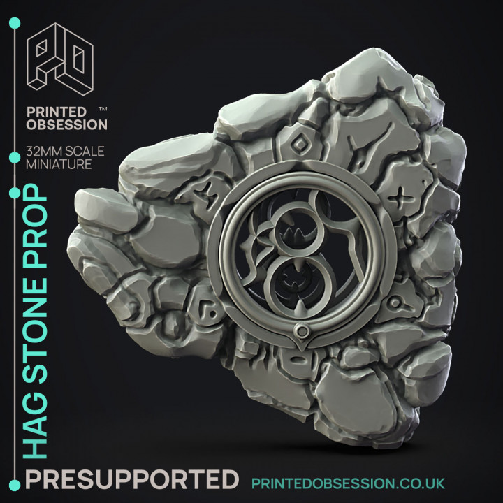 3D Printable Hag Stone - Prop - PRESUPPORTED - Illustrated and Stats ...