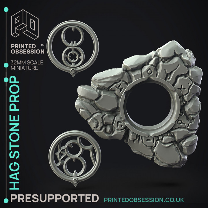 3D Printable Hag Stone - Prop - PRESUPPORTED - Illustrated and Stats ...