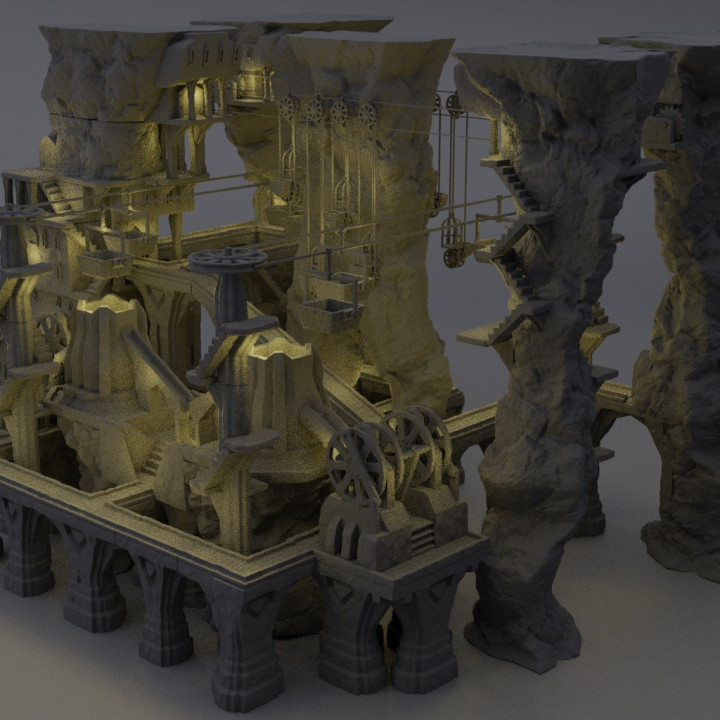 3D Printable Dwarf Forge Complex - Tabletop Terrain - 28 MM by ...
