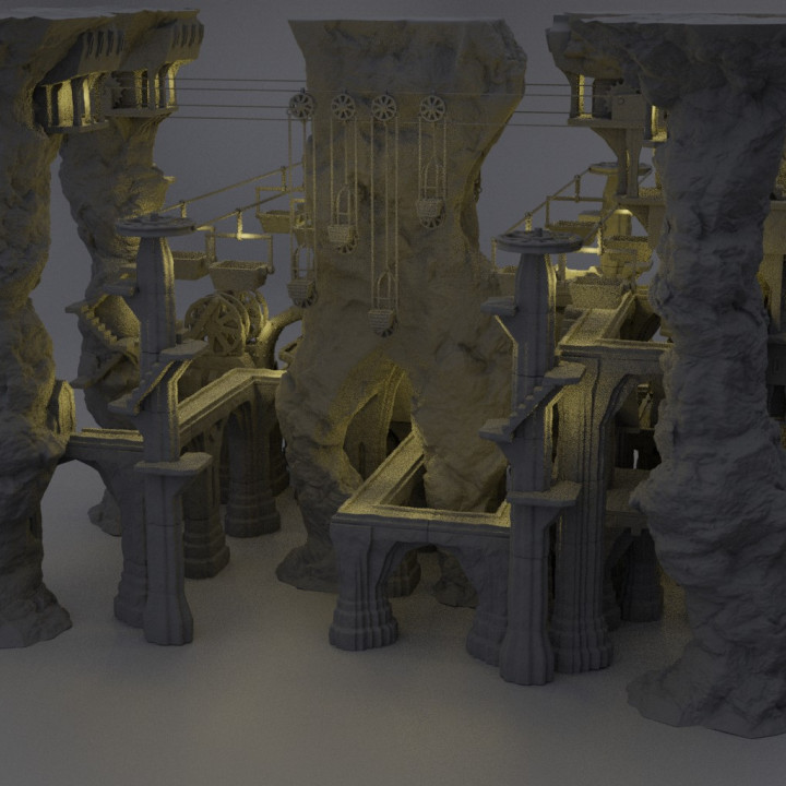 3D Printable Dwarf Forge Complex - Tabletop Terrain - 28 MM by ...