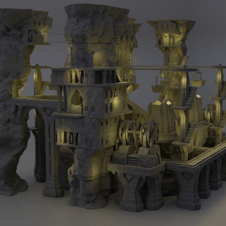 3D Printable Dwarf Forge Complex - Tabletop Terrain - 28 MM by ...