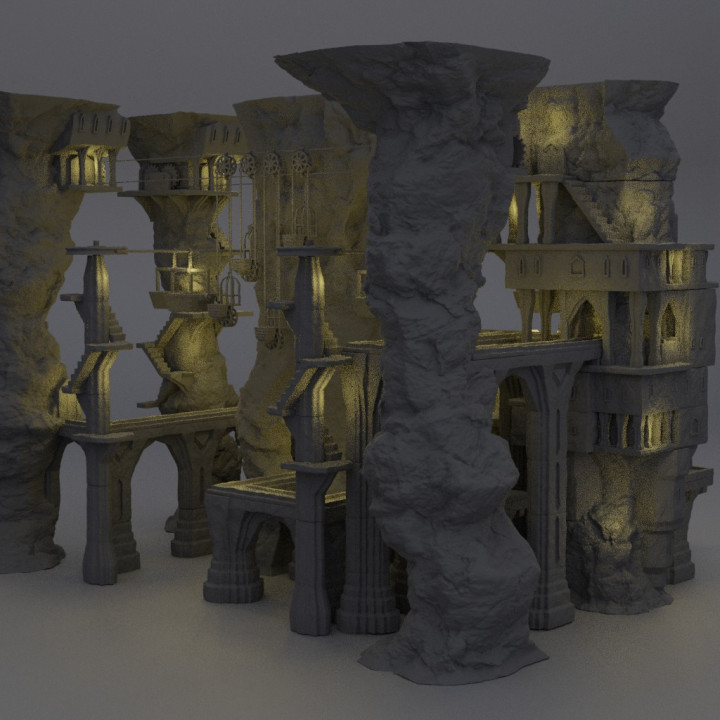 3D Printable Dwarf Forge Complex - Tabletop Terrain - 28 MM by ...