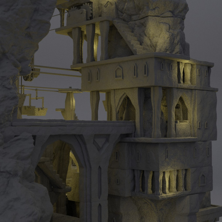 3D Printable Dwarf Forge Complex - Tabletop Terrain - 28 MM by ...