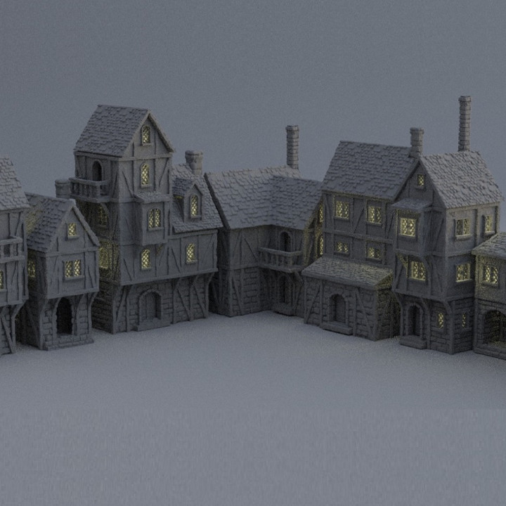3D Printable Modular Town District - Tabletop Terrain - 28 MM by ...