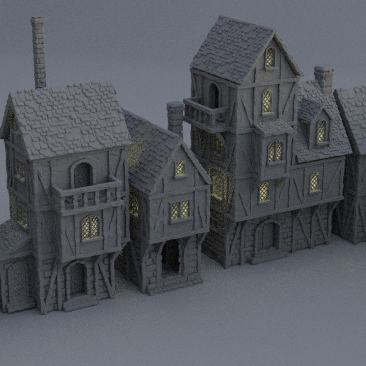 3D Printable Modular Town District - Tabletop Terrain - 28 MM by ...