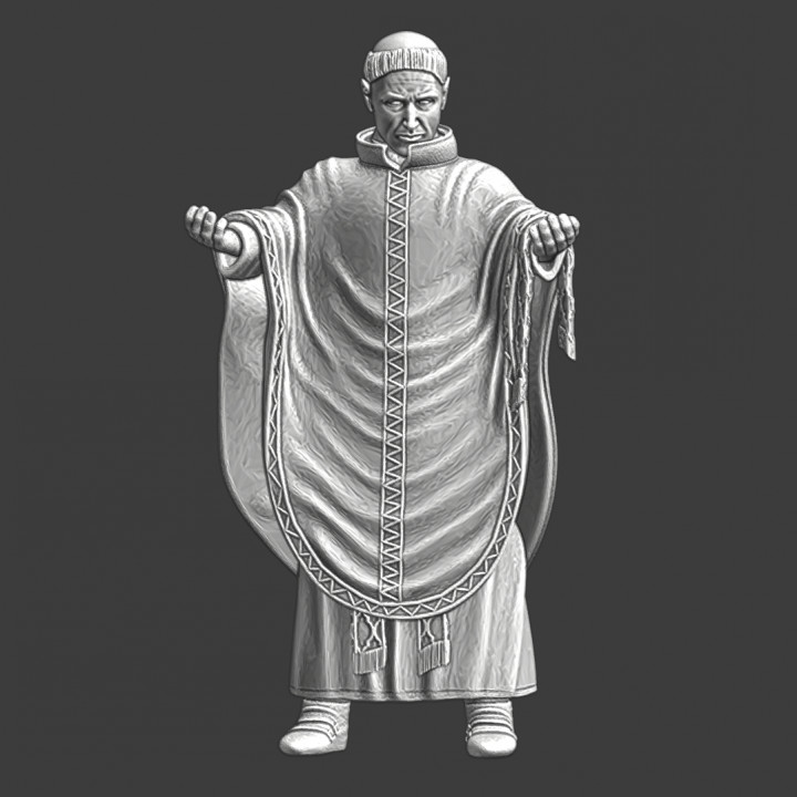 3D Printable Medieval Priest blessing his followers by Northern ...