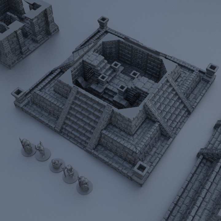 3D Printable Small Jungle Temple - Tabletop Terrain - 28 MM by MiniatureLand