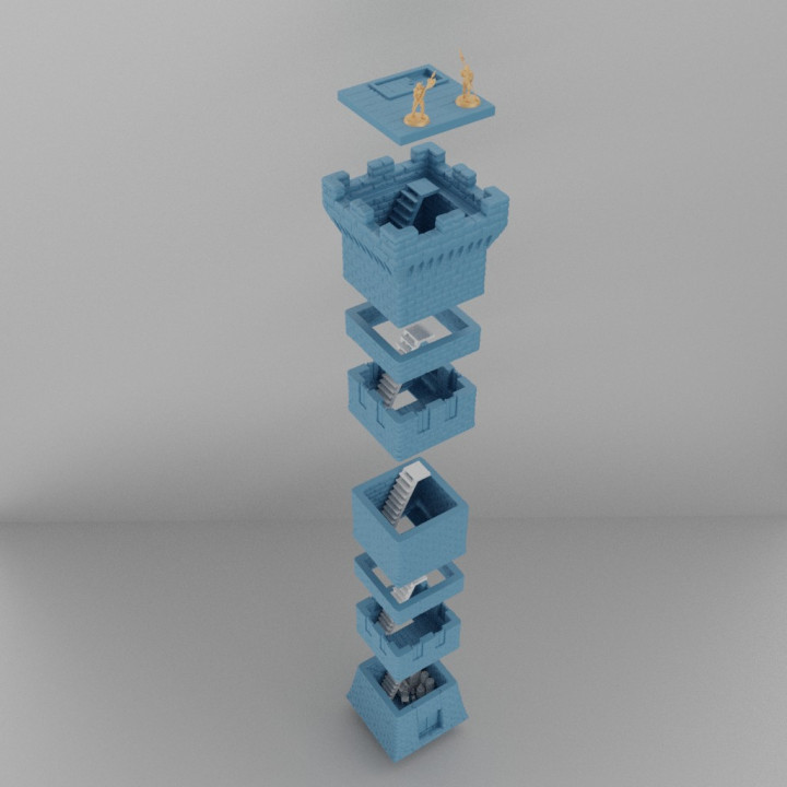 3D Printable Guard Tower- Tabletop Terrain - 28 MM by MiniatureLand
