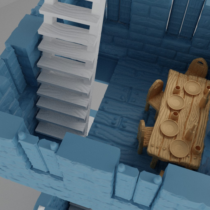 3D Printable Guard Tower- Tabletop Terrain - 28 MM by MiniatureLand