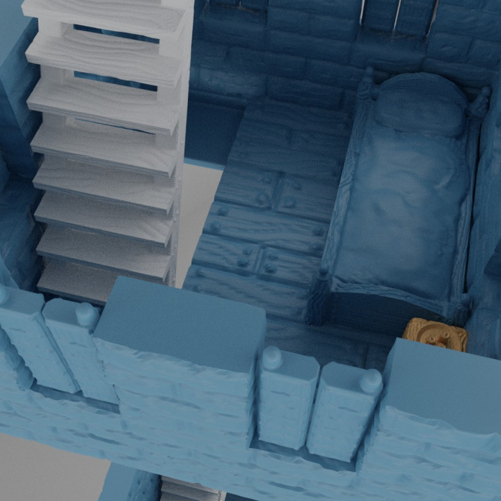 3D Printable Guard Tower- Tabletop Terrain - 28 MM by MiniatureLand