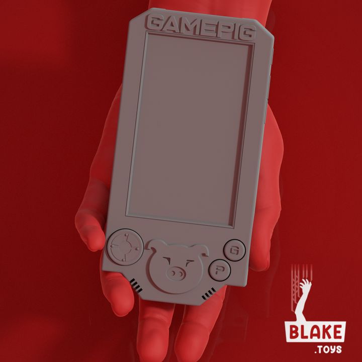 3D Printable System Shock 2 - Gamepig by blake.toys