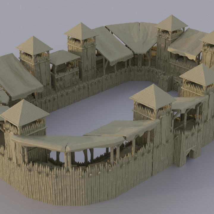 3D Printable Modular Wooden Arena - Tabletop Terrain - 28 MM by ...