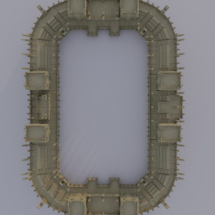 3D Printable Modular Wooden Arena - Tabletop Terrain - 28 MM by ...