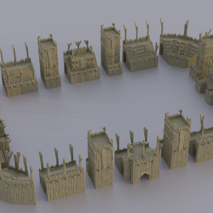 3D Printable Modular Wooden Arena - Tabletop Terrain - 28 MM by ...