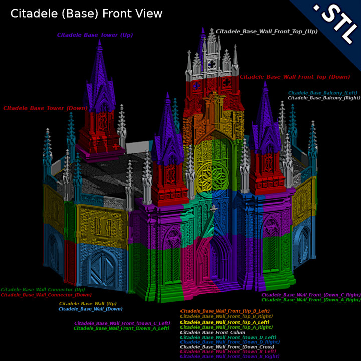 3D Printable Citadele (Complex) by TrigonumVR
