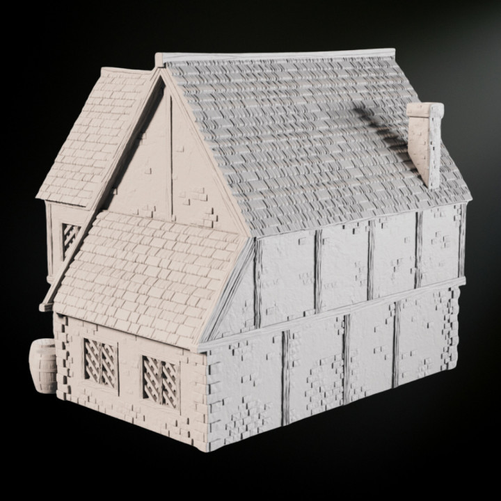 3D Printable Medieval Tavern by WargamesCo