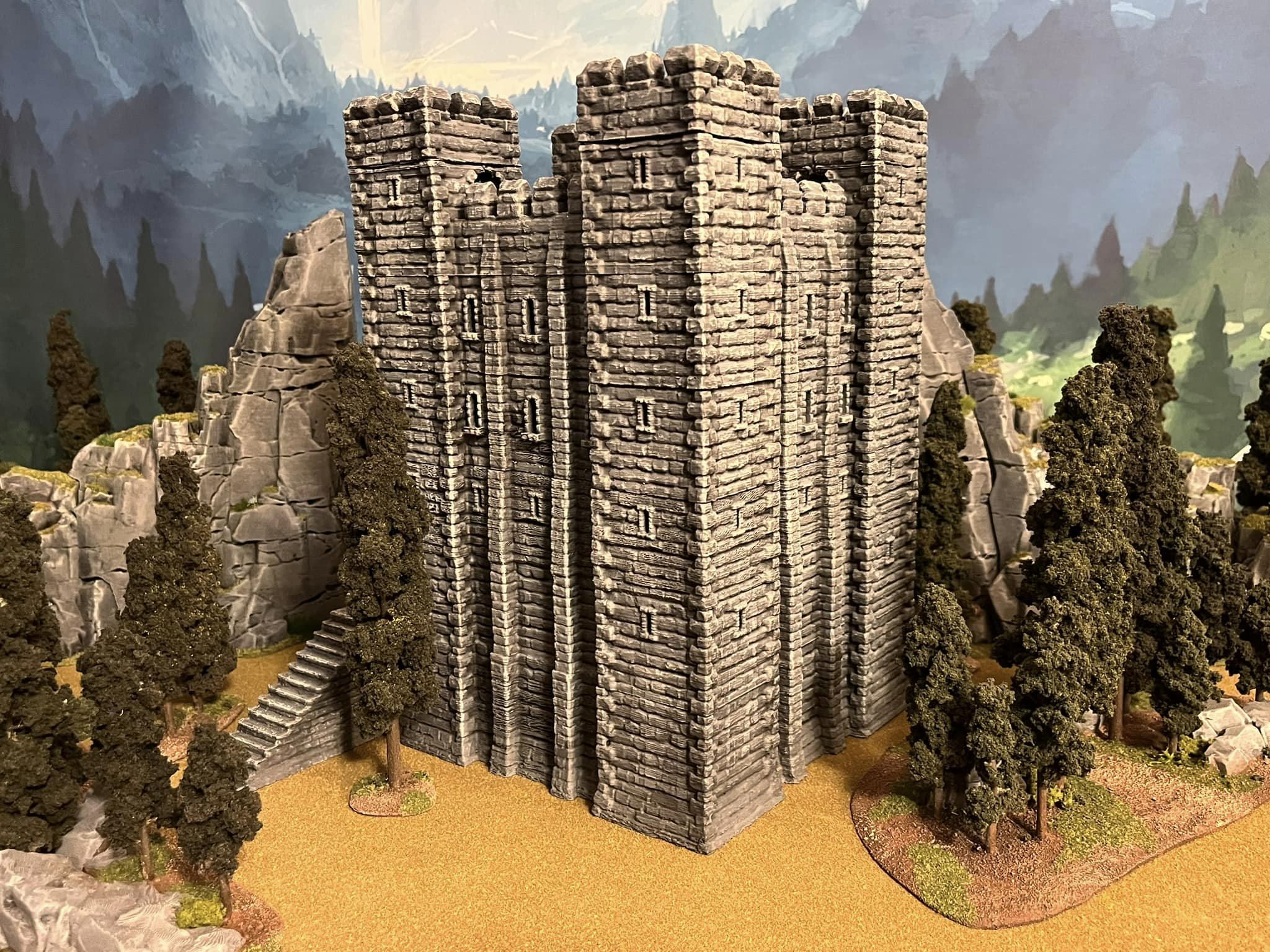 3D Printable Old Norman Keep - Tabletop Terrain - 28 MM by MiniatureLand