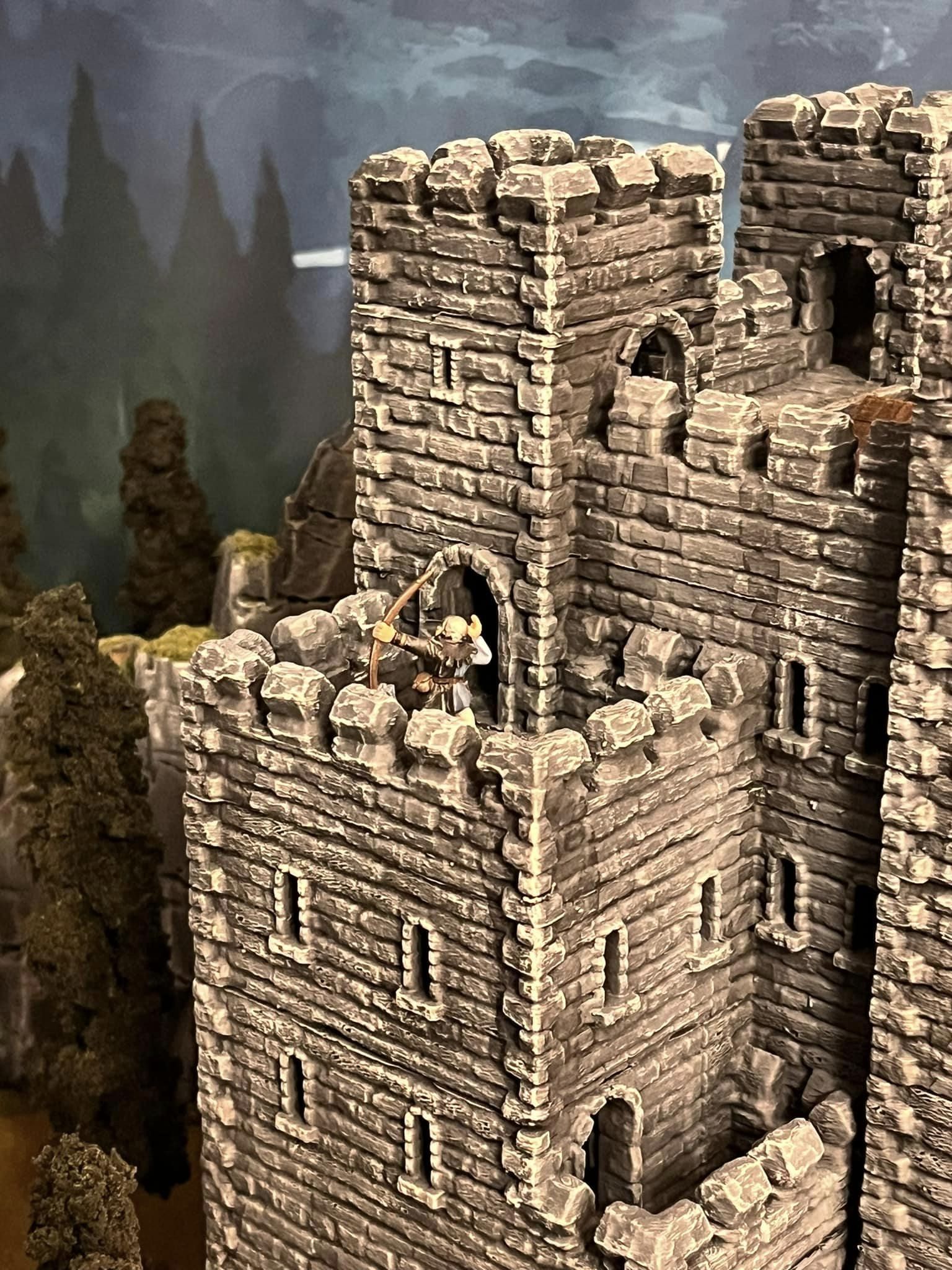 3D Printable Old Norman Keep - Tabletop Terrain - 28 MM by MiniatureLand