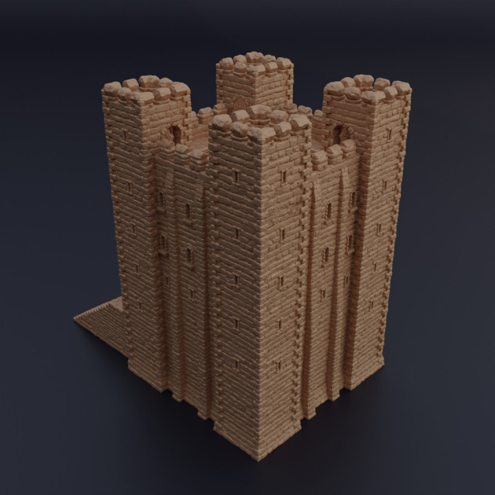 3D Printable Old Norman Keep - Tabletop Terrain - 28 MM by MiniatureLand