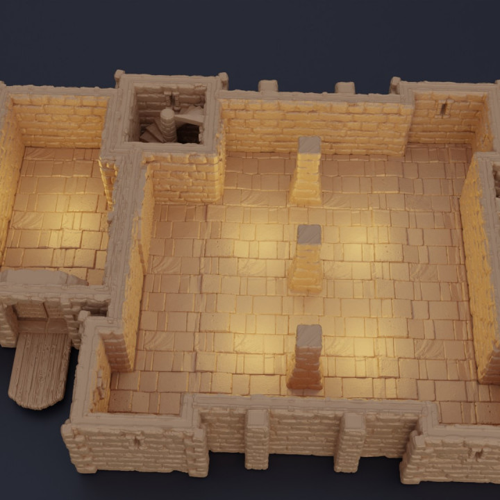 3D Printable Old Norman Keep - Tabletop Terrain - 28 MM by MiniatureLand