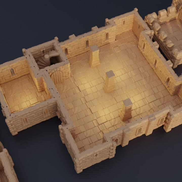 3D Printable Old Norman Keep - Tabletop Terrain - 28 MM by MiniatureLand