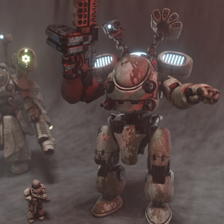 3D Printable Hades heavy mech by Crimson Steel Mechworks