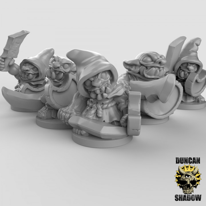 3D Printable 15mm Goblins with Swords and Shields (Pre Supported) by ...