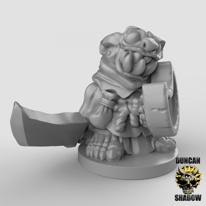 3D Printable 15mm Goblins with Swords and Shields (Pre Supported) by ...