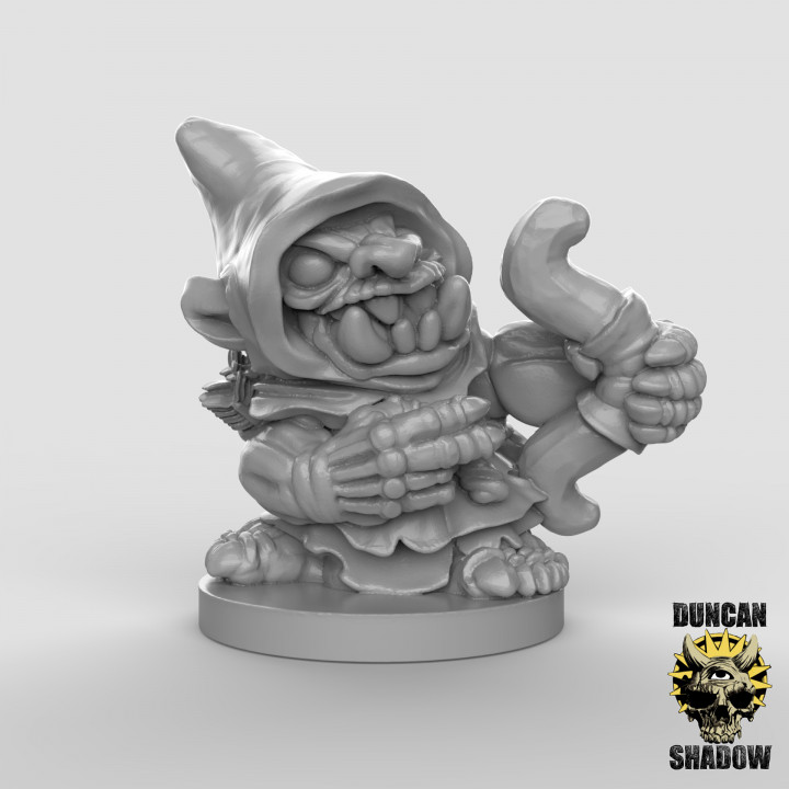 3D Printable 15mm Goblins with Bows (Pre Supported) by Duncan Shadow