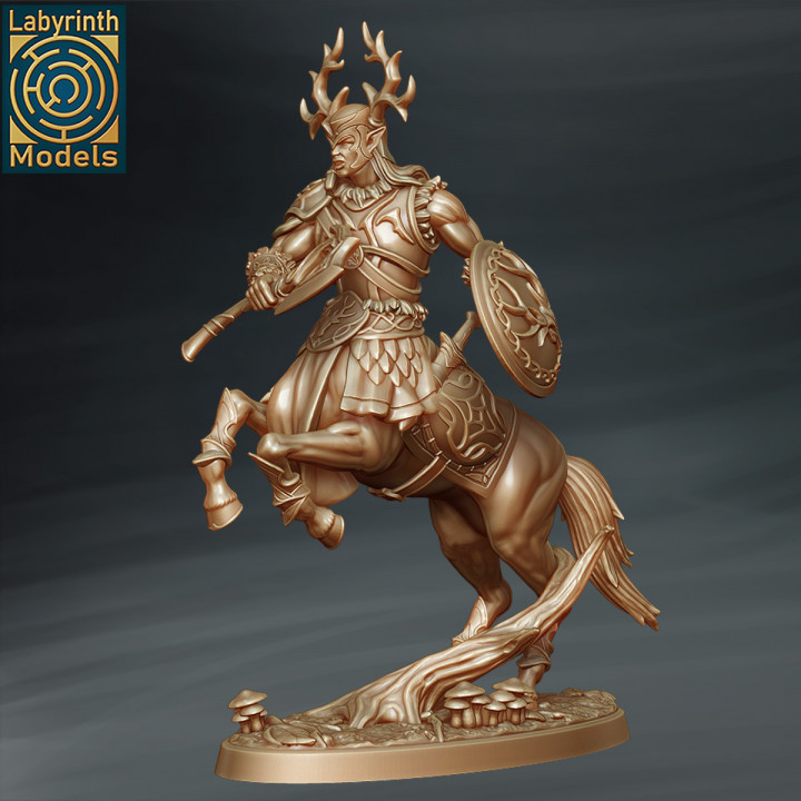 3D Printable Centaur Champion - 32mm scale by Labyrinth Models