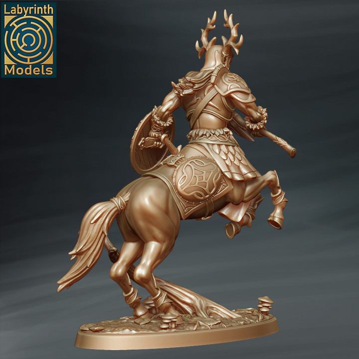 3D Printable Centaur Champion - 32mm scale by Labyrinth Models